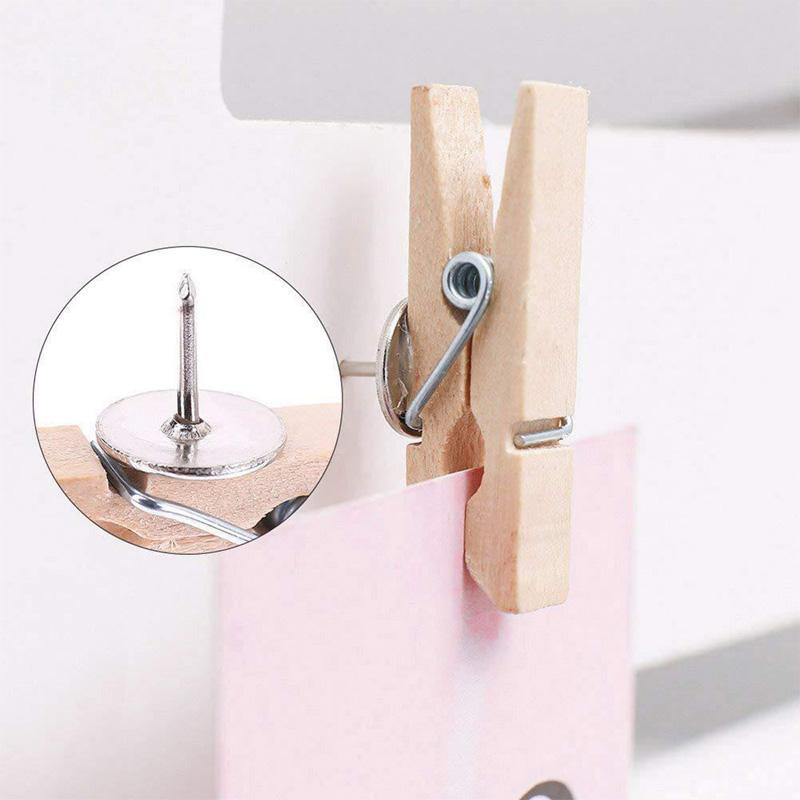 20Pcs/Box Office & School Stationery Pins Durable Wooden Cli - TikTok ...
