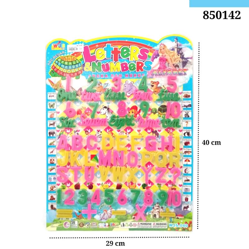 (850142) Mainan Berhitung angka dan membaca kemasan pres Abjad - Shop ...