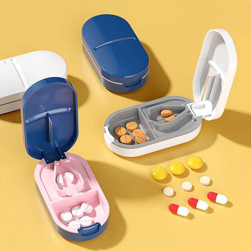Medicine Pill Cutter Storage Box Useful Grinder Splitter Medicine ...