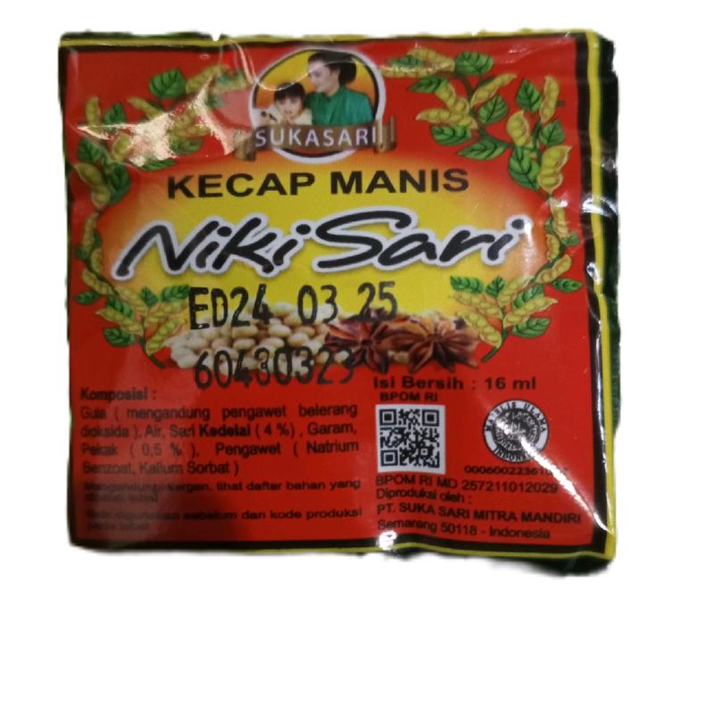 kecap manis sachet 16 ml nikisari (isi 20 sachet) - Shop | Tokopedia