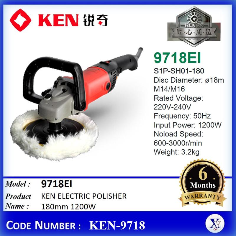 KEN-9718 | KEN 9718EI 180MM (7") KEN POLISHER GRINDER 1200W - TikTok ...