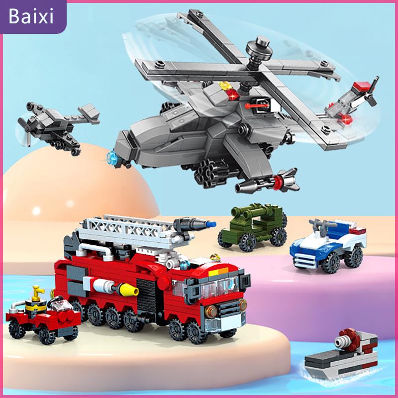World War SWAT Engineering Vehicle Tank Fire Truck Fighter Model ...