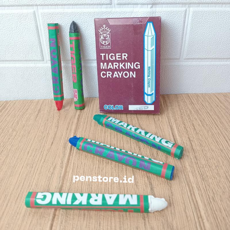 (pack) Marking Crayon Tiger / Crayon Kayu / Crayon Besi New Original ...