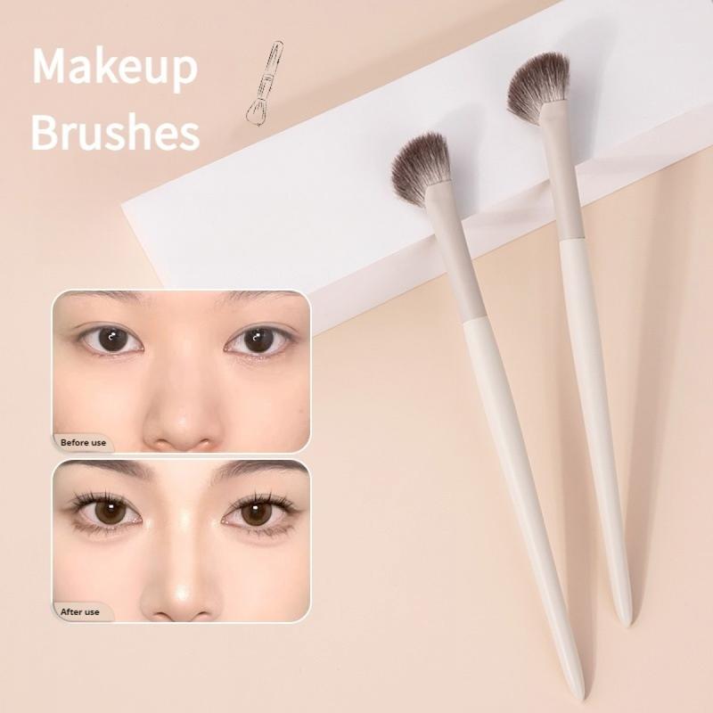 Makeup Brush semi-fan shape animal hair nose shadow brush wool blending ...