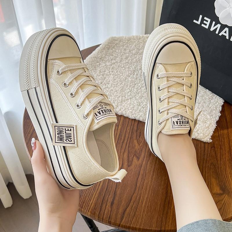 GMN Seojin Sepatu Sneakers Wanita Bertali Sepatu Wanita Hak Tinggi ...
