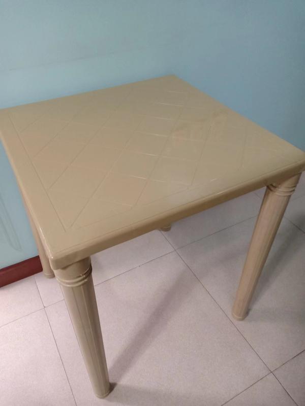 Fuson 24"x24" LOW (SHORT LEGS) Monoblock Table Square - TikTok Shop ...