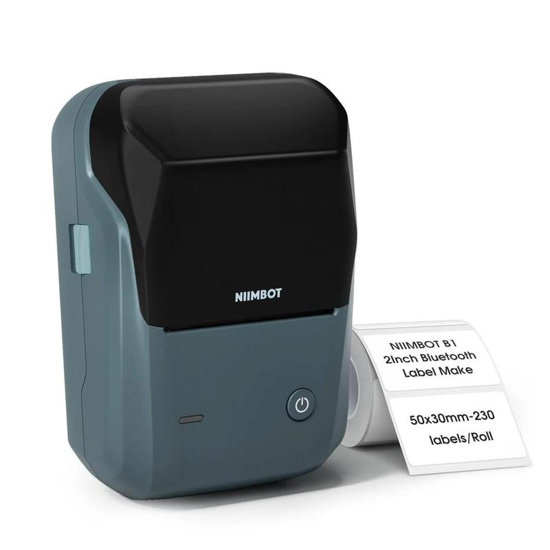 Thermal Label Printer, Portable Wireless Label Maker with Label ...