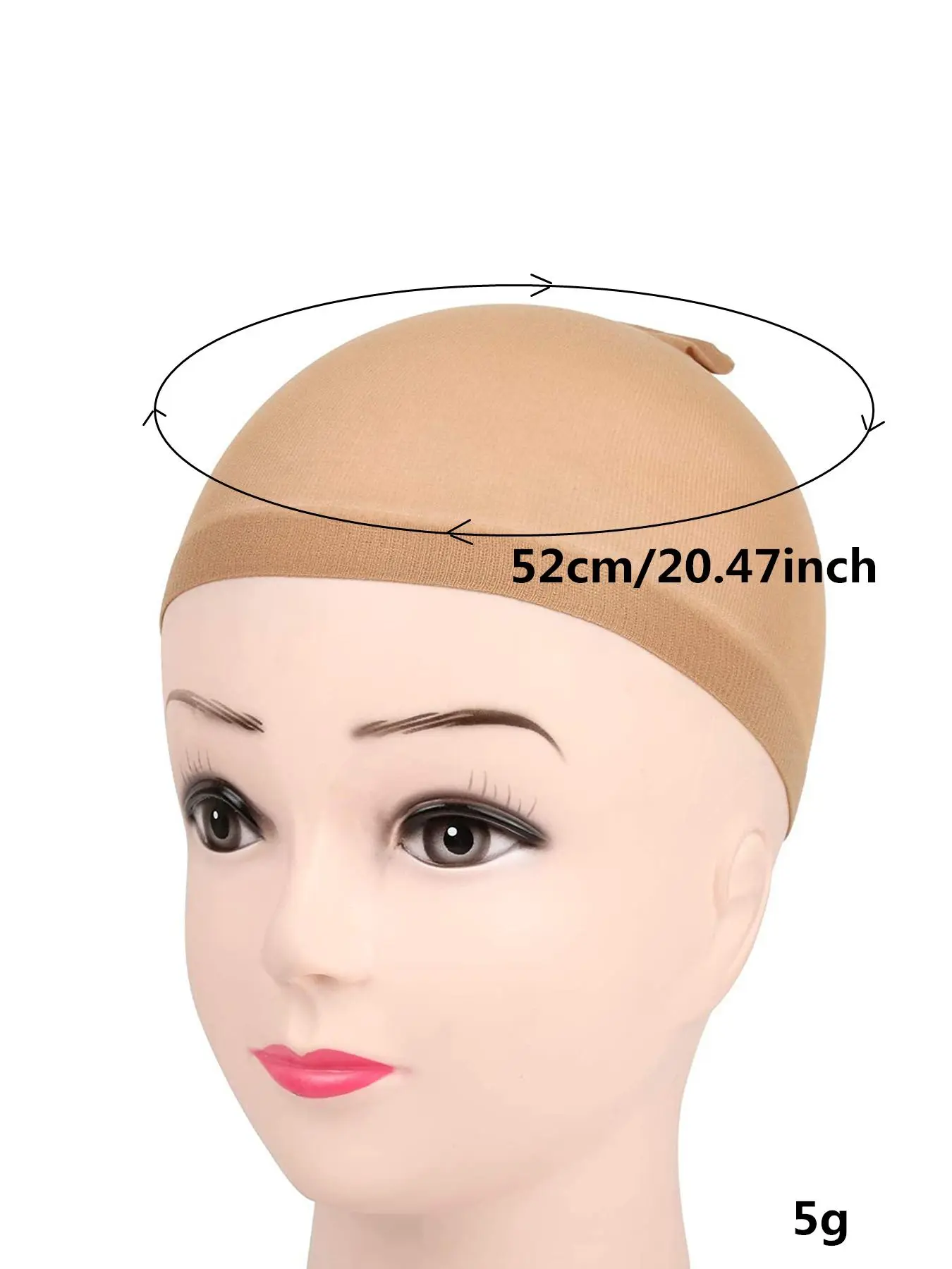 2pcs/pack Solid Color Wig Cap, Invisible Wig Cap, Hair Net For Wig Wear ...