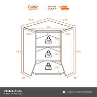 Promo Cubic Kitchen Set Sudut Minimalis / Rak Atas Lemari Dapur / ELENA ...