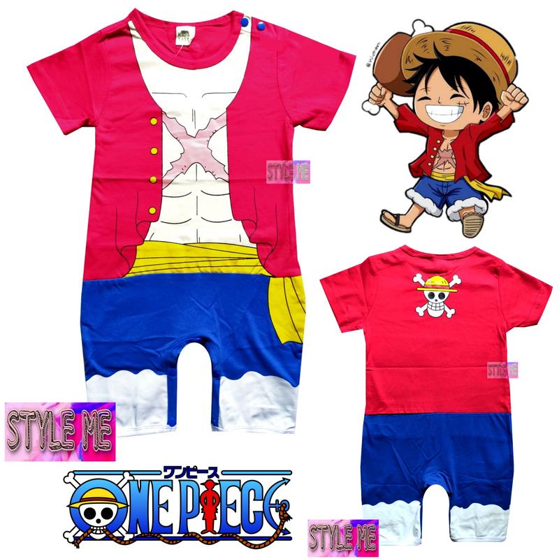 One piece: Monkey D. Luffy Anime Overall Romper Style Costum - TikTok ...