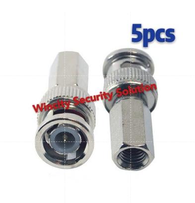 WSS (5Pcs) BNC Male Twist On RG59 Coaxial Connector Adapter for ...
