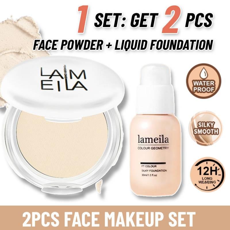 2-piece Set Lameila Summer Matte Face Powder Oil Control Lon - TikTok ...