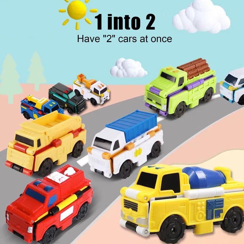 3Pcs Toy Car Portable Dual-Design Transformable Car Creative - TikTok ...