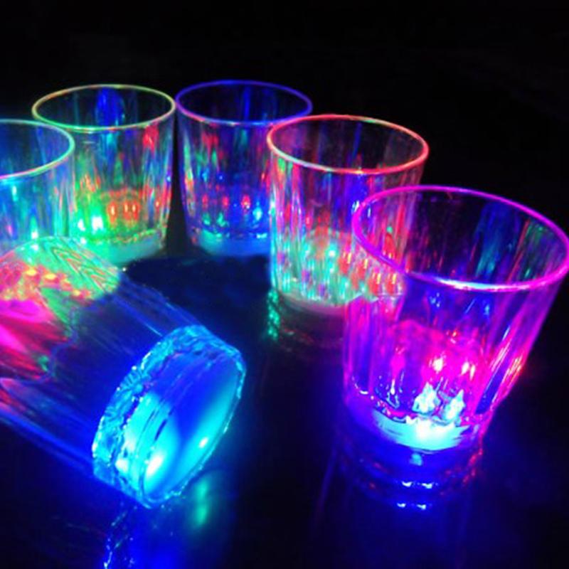 Cawan Minuman Plastik Berkelip LED, Saiz Mini, Sesuai untuk Wain ...