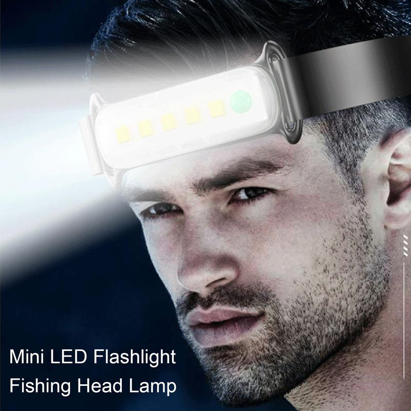 COB LED Headlamp Waterproof Portable Rechargeable 3 Modes Adjustable ...