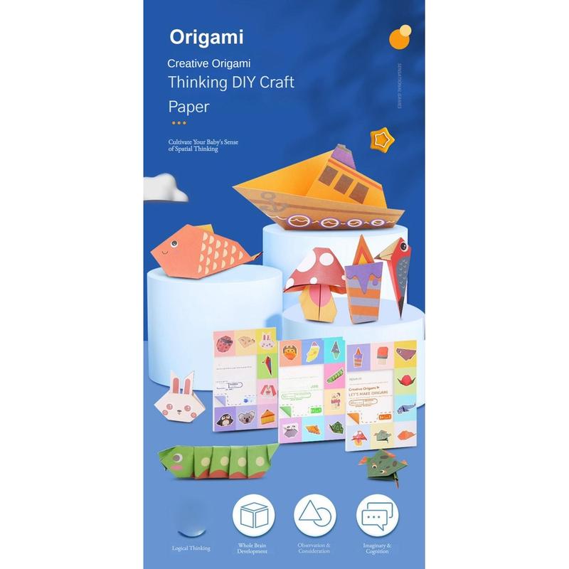 Fun Origami Paper For Kids Early Learning 30pages Handcraft Book ...
