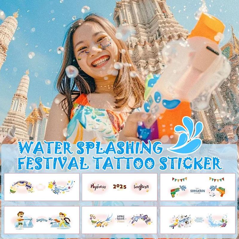 NEW Songkran Festival Celebration Decorations Makeup Decoration ...
