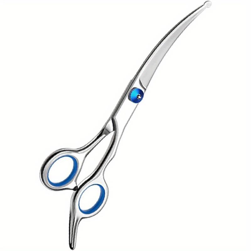 Professional Curved Dog Grooming Scissors with Safety Round Tips, Heavy ...
