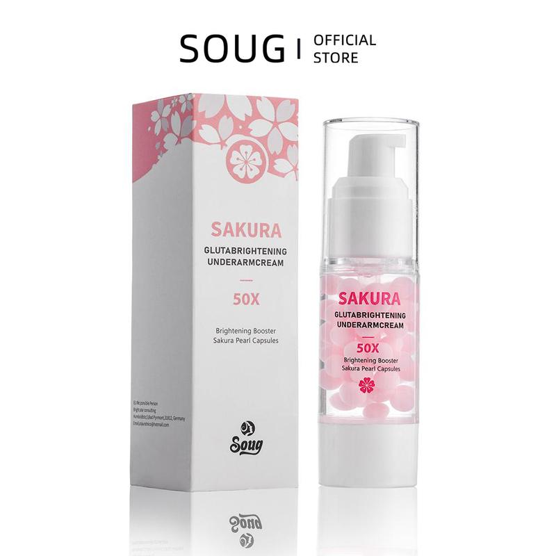 Krim Ketiak, Kapsul Soug Sakura, Mencerahkan, Memutihkan, Melembapkan, - TikTok Shop Malaysia