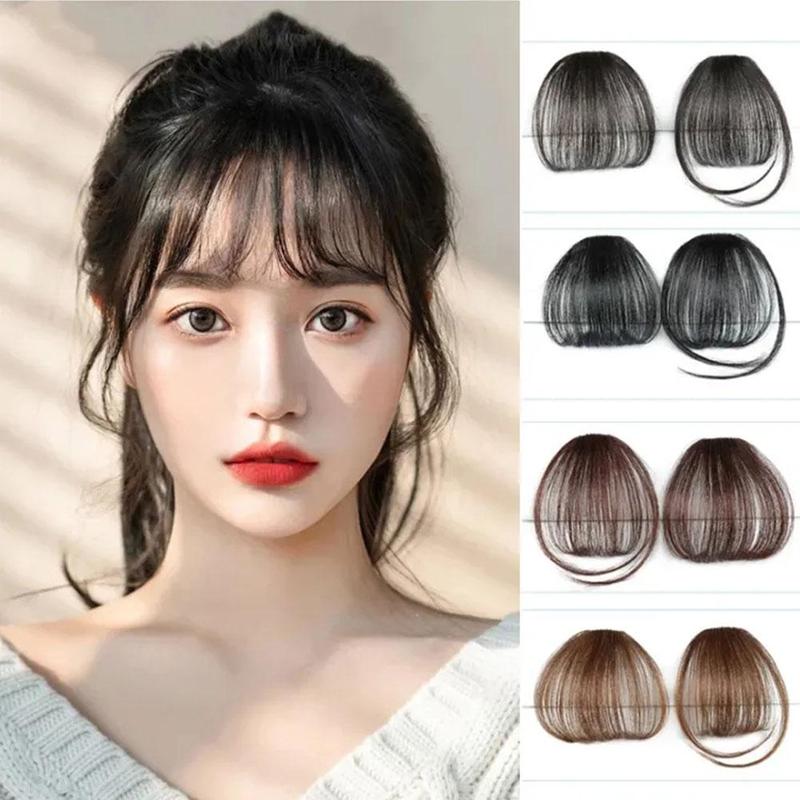 Invisible Seamless Thin Fake Bangs Air Bangs Wig Female Natural ...
