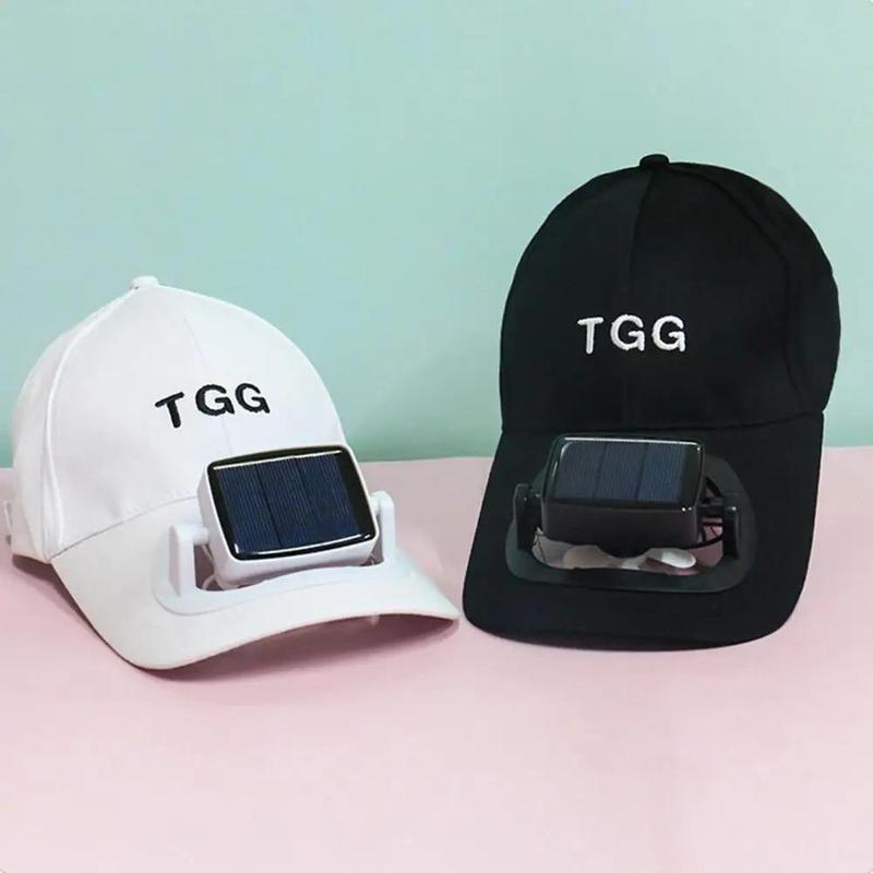 Solar Powered Fan Hat, Usb Rechargeable Fan Cap, Outdoor Sun Protection ...