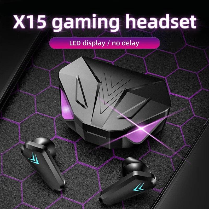 X15 TWS Wireless Bluetooth Headset LED Display Gamer Earbuds - TikTok ...