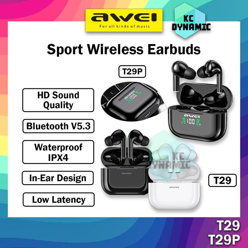 Awei T29P True Wireless Earbuds Sport Earbuds Sport Earphone - TikTok ...
