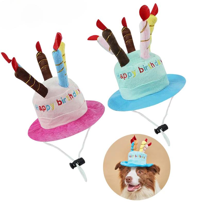 Pet Dog Hat for Birthday Party Adjustable Dog Hats Cats Dog Costumes ...