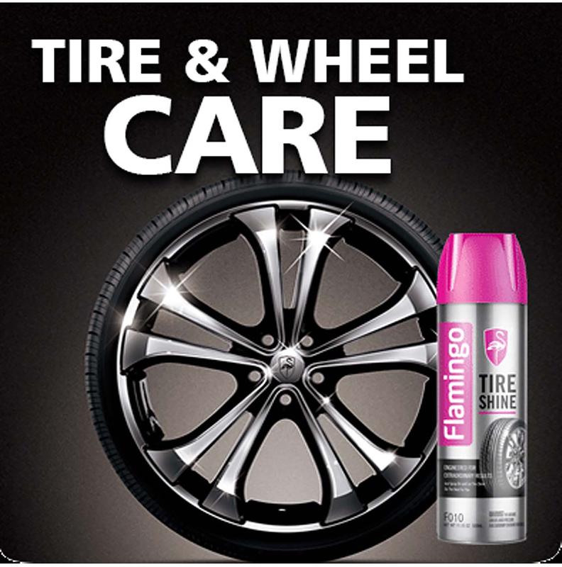 Dưỡng lốp flamingo Tire Shine F010 làm mới cao su làm đen lốp - TikTok ...