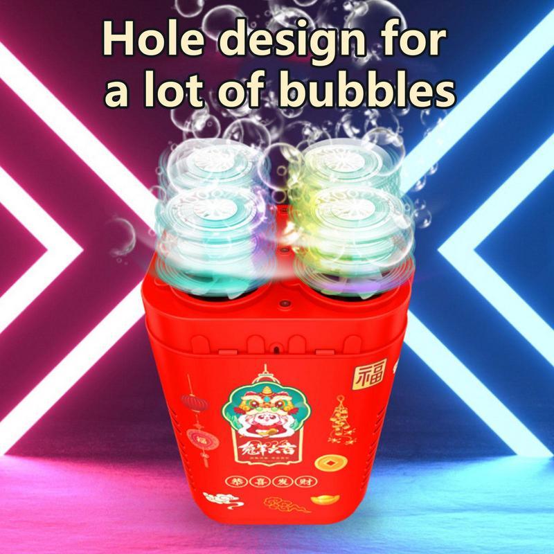 Automatic Firework Bubble Blower 48 Holes Electric Bubble Maker ...