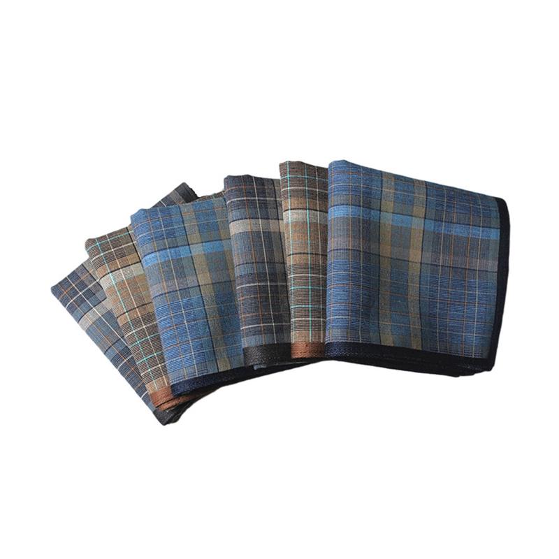 Polyester Handkerchiefs Male Washable Lattice Pattern Hankie - TikTok ...