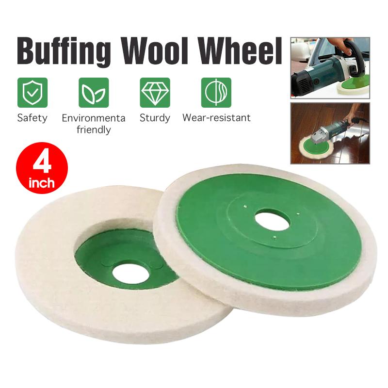 【Local Stock】Wool Buffing Disc Buffing 4* 100mm Wheel Buffin - TikTok ...