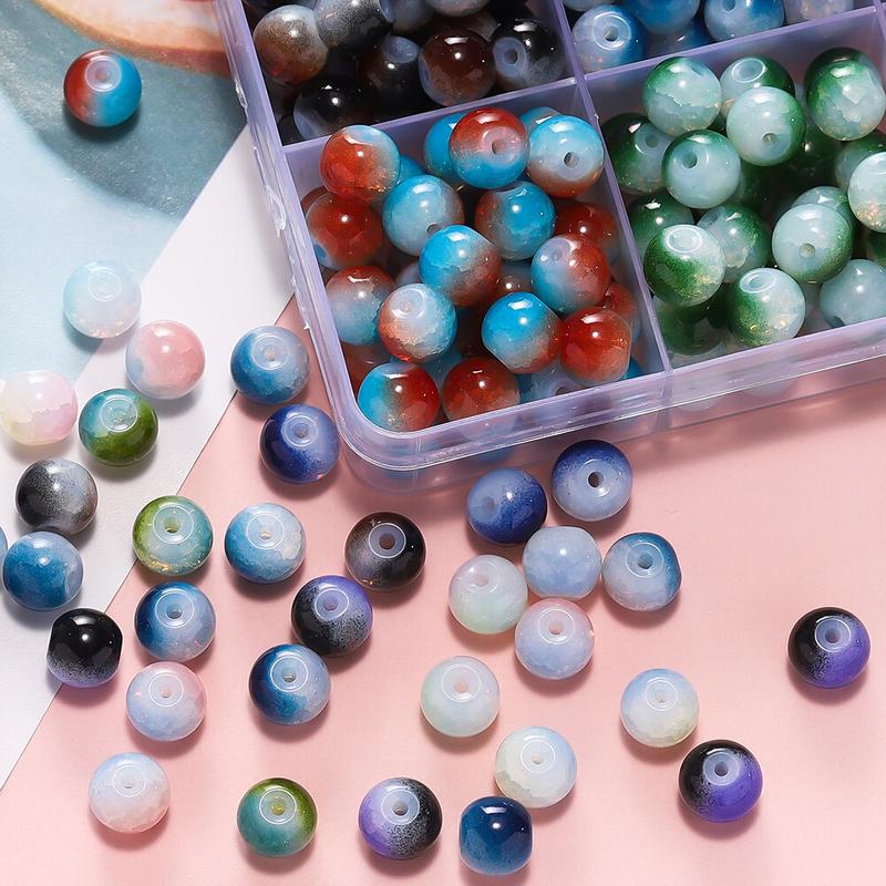 Manik Kaca, St. kunkka, 8mm, 50Pcs, Kualiti Tinggi, Dua Warna, - TikTok ...