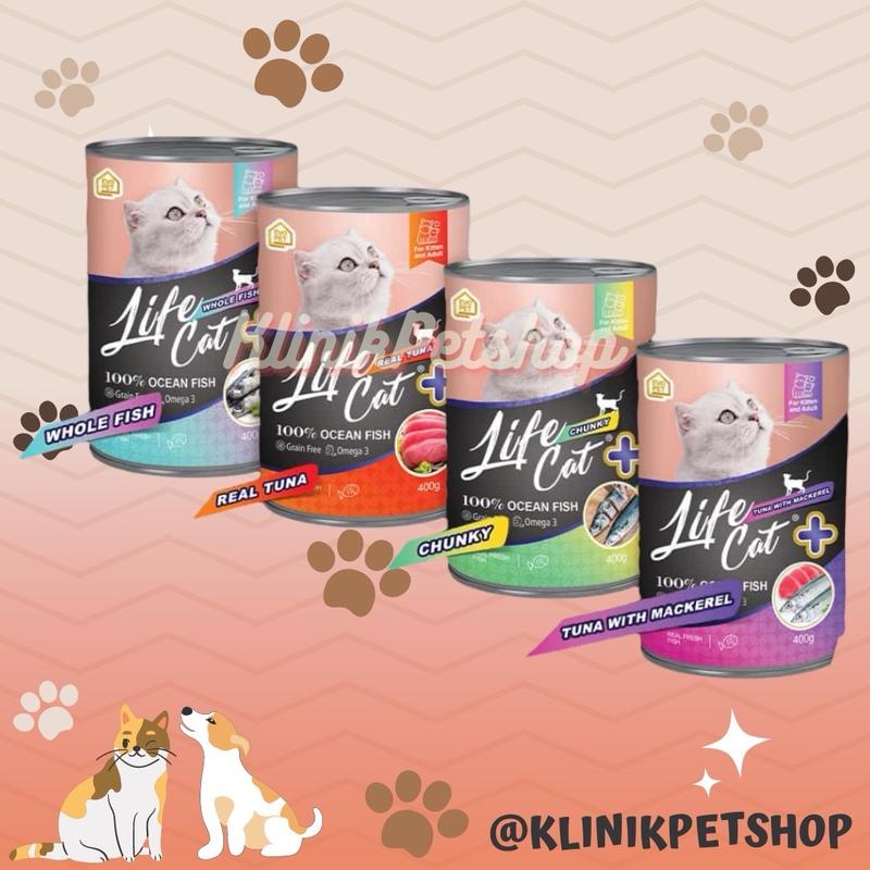 (New) LIFE CAT PLus Kaleng 400gr Makanan Kucing basah - Shop | Tokopedia
