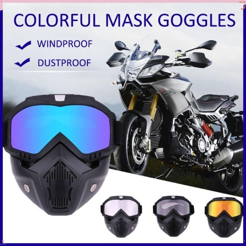 Goggles Face Mask Detachable Mask Cycling Safety Glass Windproof ...
