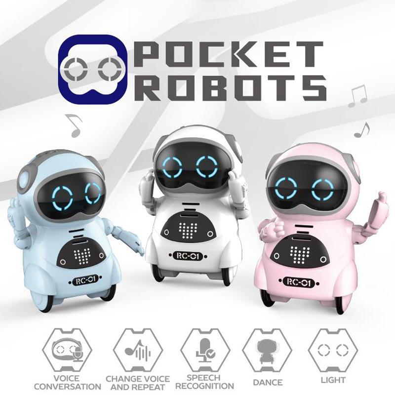 Robot Poket Mini Tenaga Berbilang Kinetik Kecerdasan Suara Kanak-kanak ...