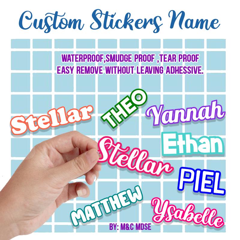 Custom Sticker Names Waterproof Sticker Names - TikTok Shop Philippines
