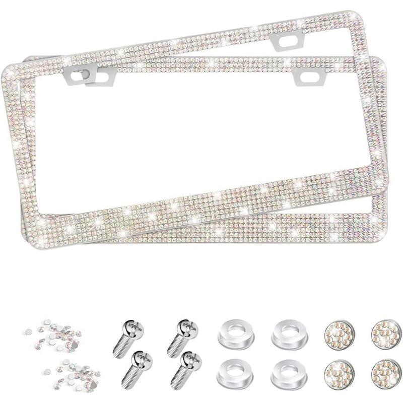 2Pack Bling Car License Plate Frame for Women Girls, Sparkly - TikTok ...