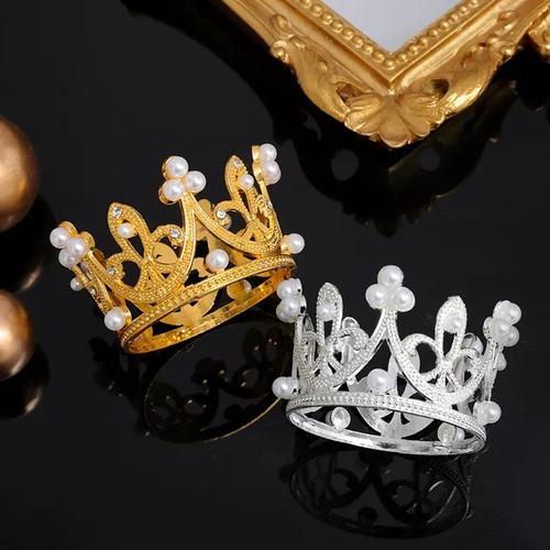 Mini Crown Plastic Mahkota Plastik Mini Topper Kue Mini Mahkota Topper ...