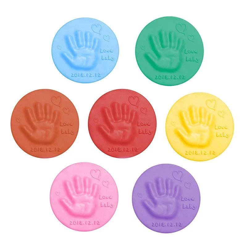 Baby Care Air Drying Soft Clay Baby Handprint Footprint Imprint ...