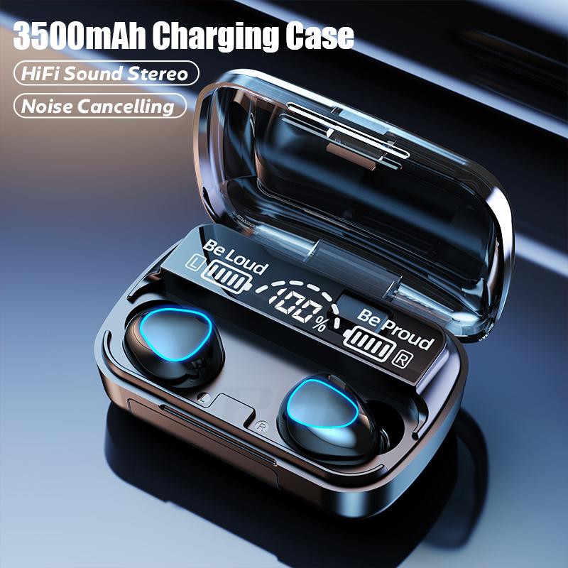 TWS Bluetooth 5.1 Earphones 3500mAh Charging Box Wireless Headphone ...