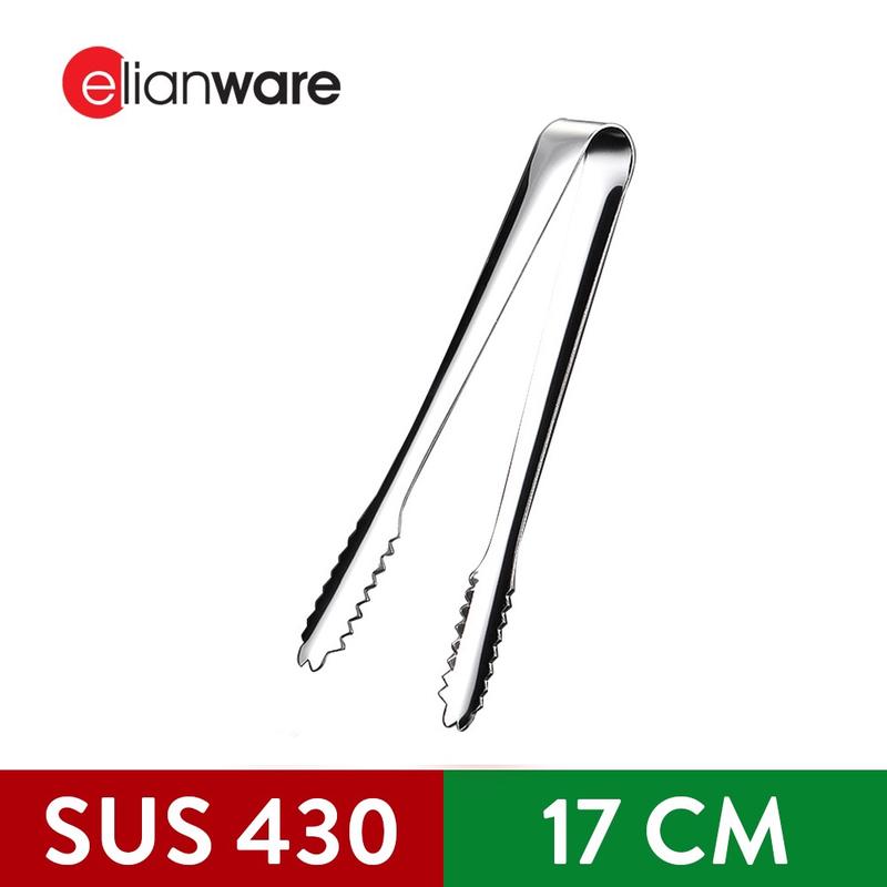 Stainless Steel Ice Tongs Food Clip Tweezer Penyepit Makanan - TikTok ...
