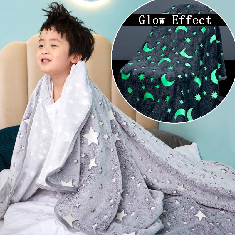 Christmas Gift Magic Blanket Children Luminous Glow Fluorescent ...