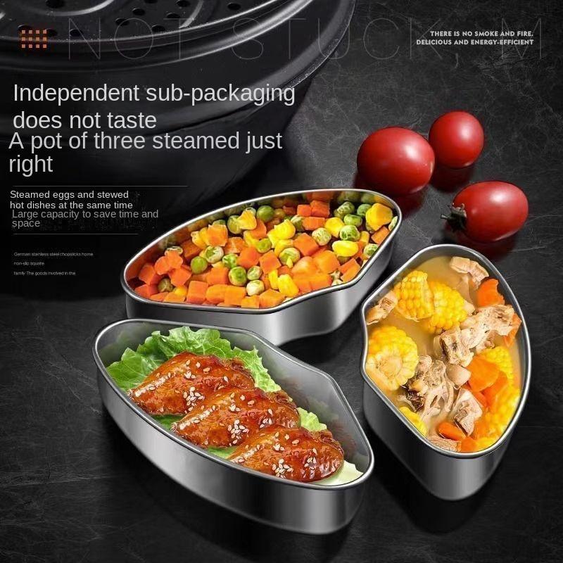 304 Stainless Steel Partition Steamer Multi Layer Electric Rice ...