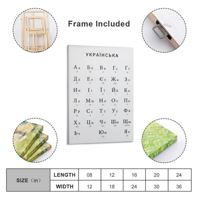 Ukrainian Alphabet Poster