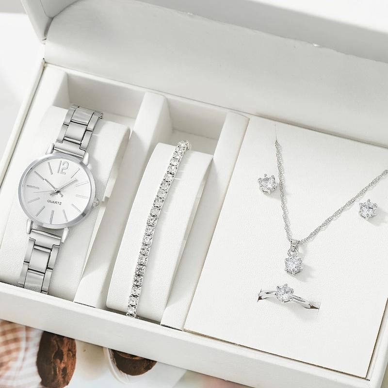 Set Jam Tangan Kuarza Wanita, 5PCS, Dail Berlian, Tali Kelul - TikTok ...