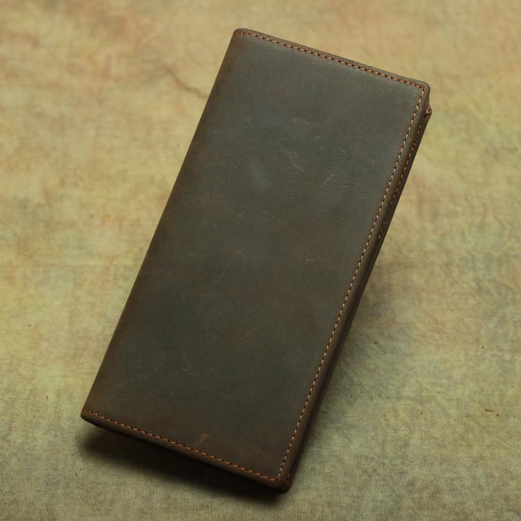 Dompet Panjang Lelaki Kulit Kuda Gila, Bifold, Kulit Tulen, Stok ...