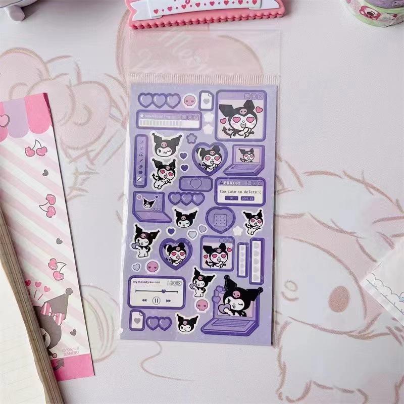 【Freebie】Sanrio cute stickers Kulomi Guka cartoon stickers - TikTok ...