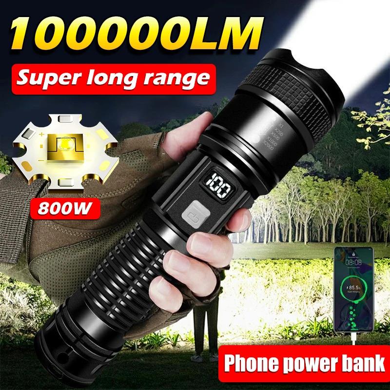 100000 lumens super bright long range led tactical flashligh - TikTok ...