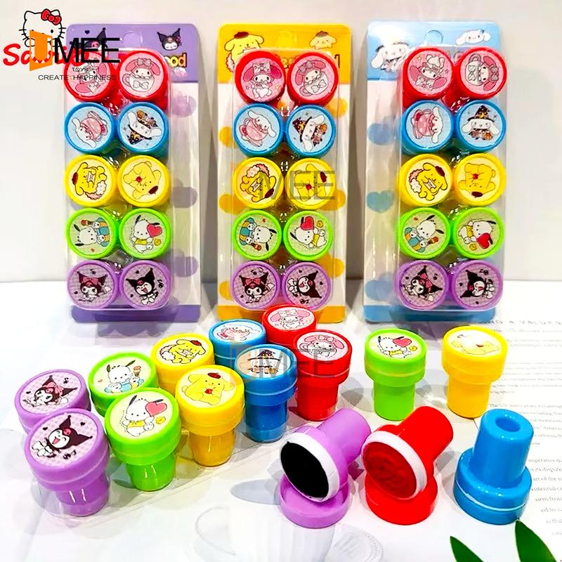 10Pcs Party Gift Characters Stamp SRO/La-Bubu Design Pad for - TikTok ...
